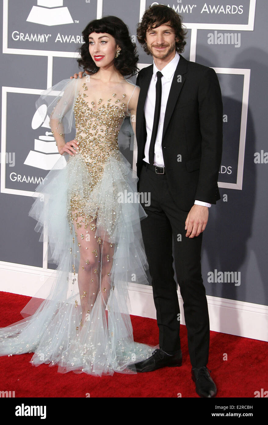 55th Annual GRAMMY Awards held at Staples Center - Arrivals Featuring: Kimbra,Gotye Where: Los ...