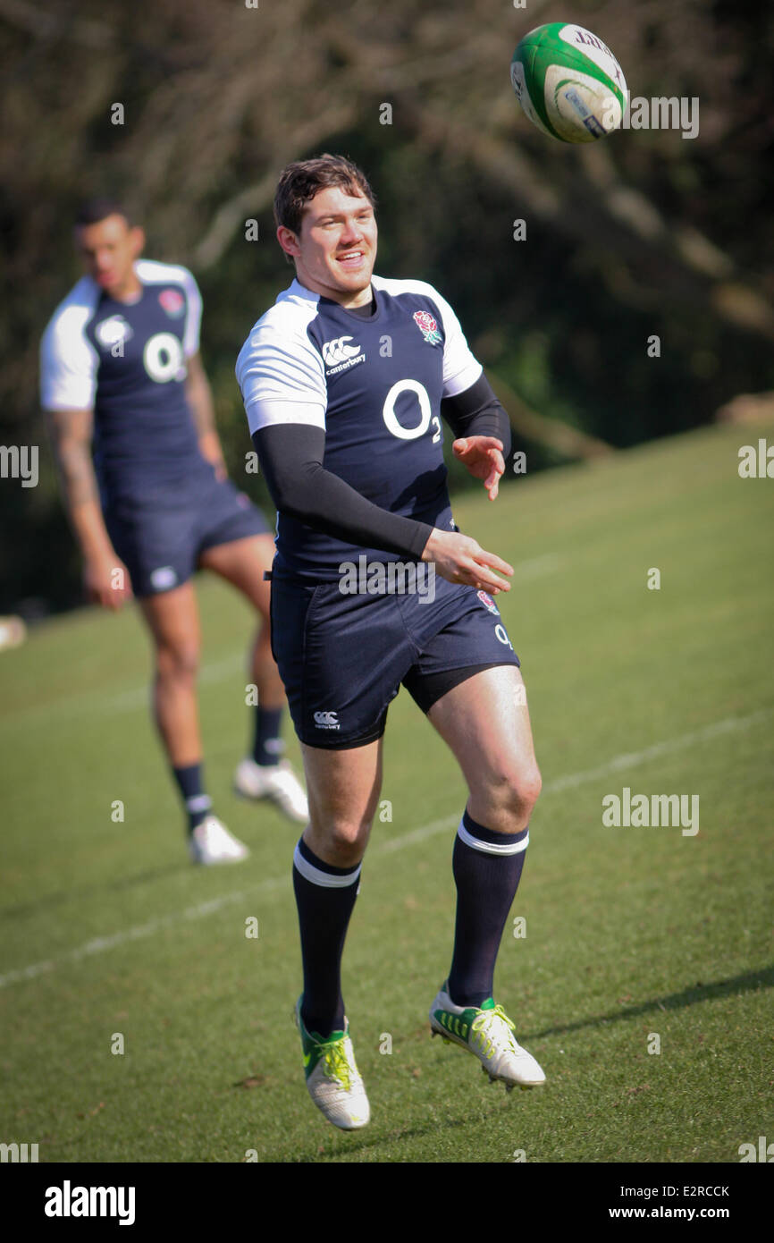 The England rugby team training at Penny Hill Park Hotel in Bagshot ...