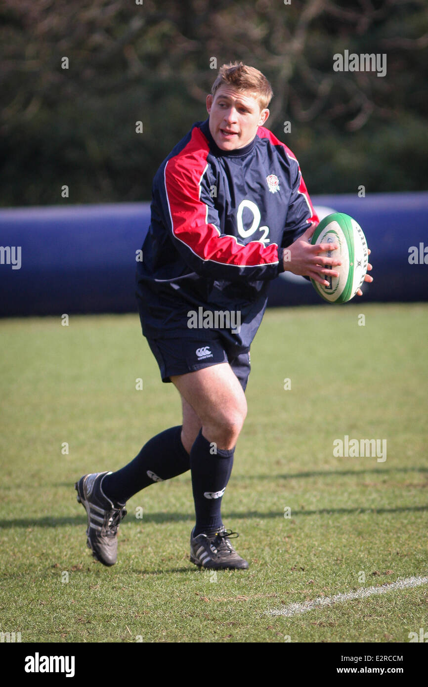 The England rugby team training at Penny Hill Park Hotel in Bagshot ...