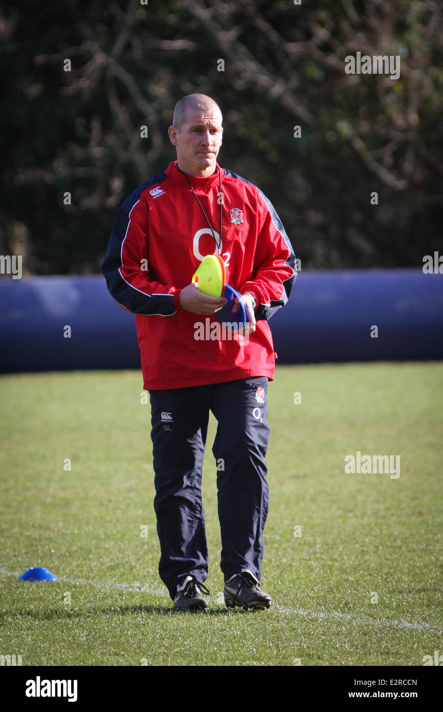 The England rugby team training at Penny Hill Park Hotel in Bagshot ...