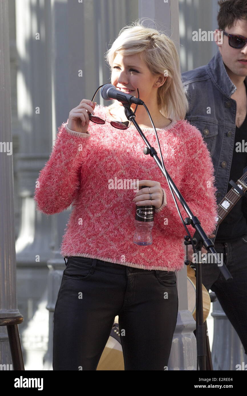 Ellie Goulding performs a free impromptu show at LACMA in Hollywood ...