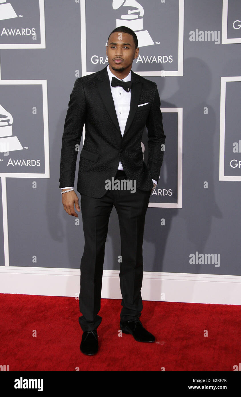 Trey Songz 55th Annual GRAMMY Awards - Arrivals held at Staples Center ...
