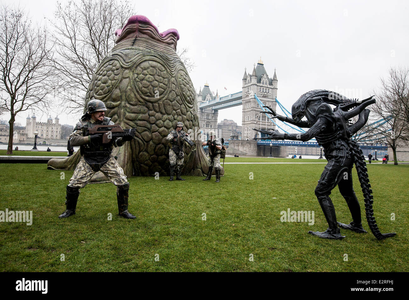 Alien: Colonial Marines photocall at Potters Field Colonial marines ...