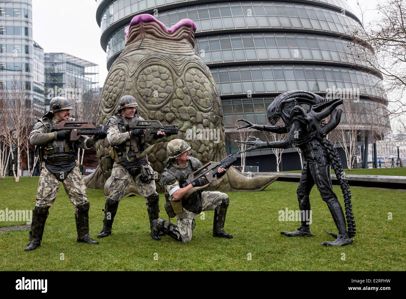 Alien: Colonial Marines photocall at Potters Field Colonial marines ...
