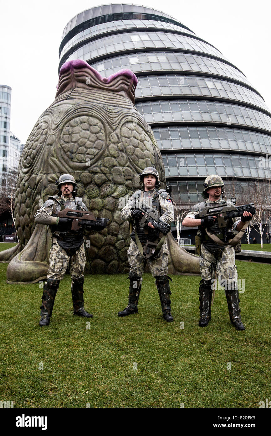 Alien: Colonial Marines photocall at Potters Field Colonial marines ...