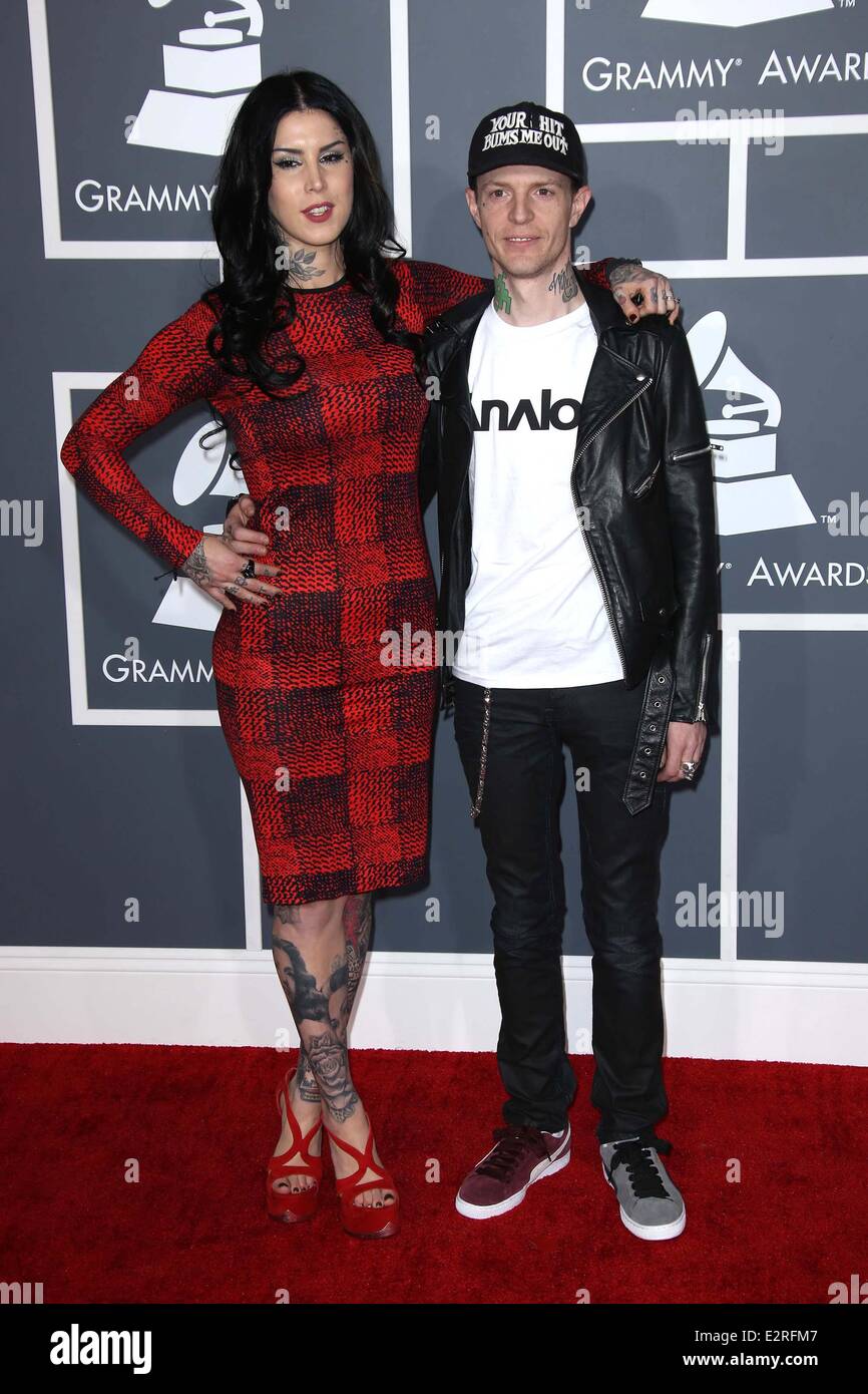 55th Annual GRAMMY Awards at Staples Center - Arrivals Featuring: Kat ...