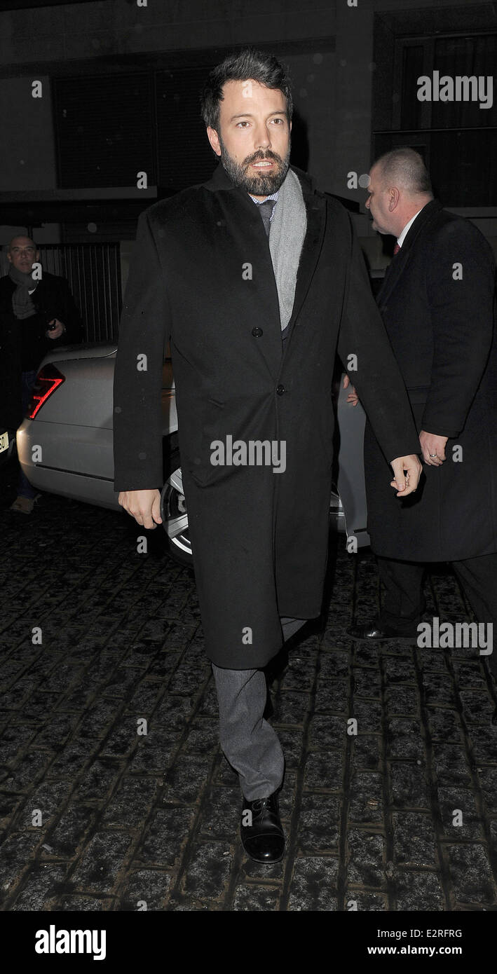 Ben Affleck arriving at Zuma restaurant for dinner with friends ...