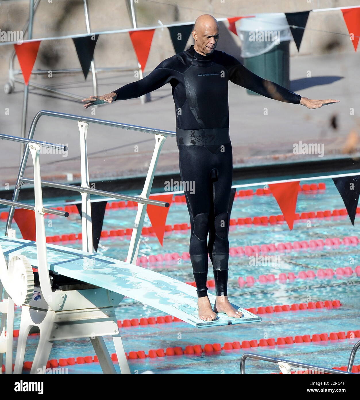 Celebrities practice their dives for the upcoming ABC show 'Splash ...