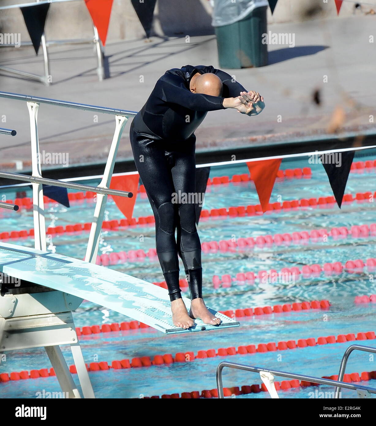 Celebrities practice their dives for the upcoming ABC show 'Splash ...
