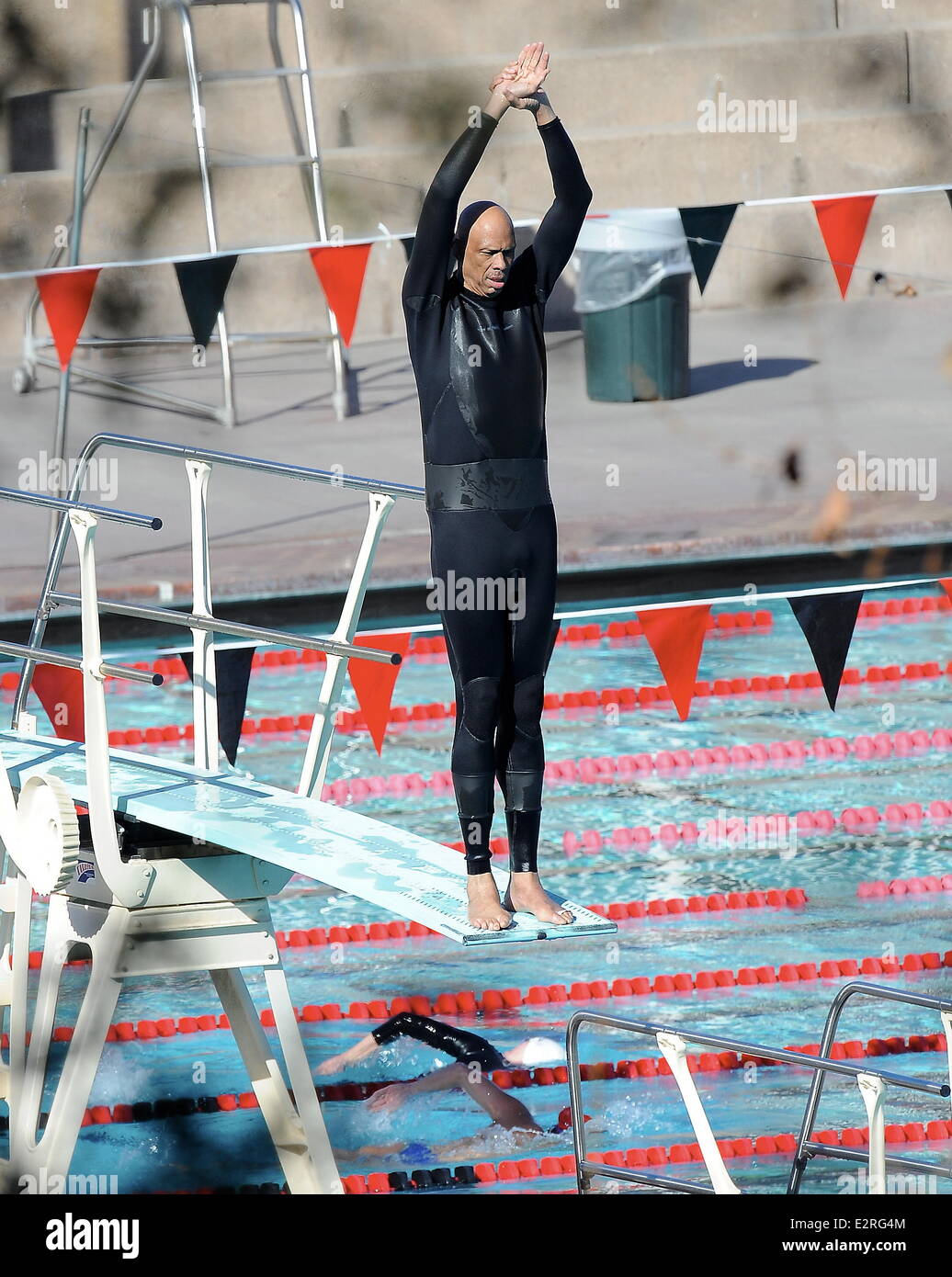 Celebrities practice their dives for the upcoming ABC show 'Splash ...