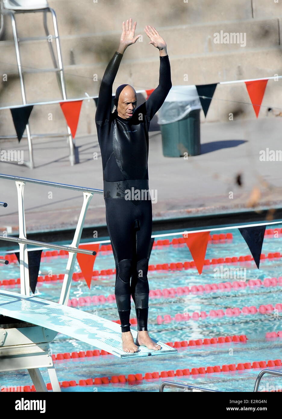 Celebrities practice their dives for the upcoming ABC show 'Splash ...