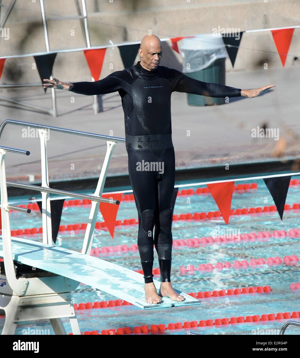 Celebrities practice their dives for the upcoming ABC show 'Splash ...