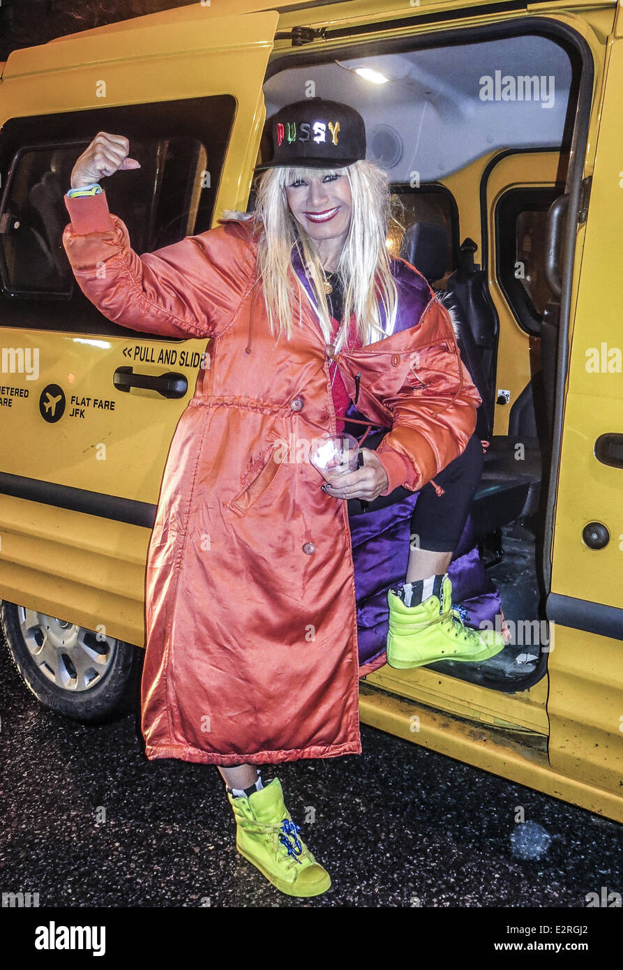 American fashion designer Betsy Johnson poses for a photograph outside ...