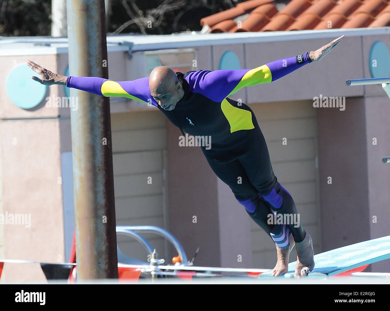 Celebrities practice their dives for the upcoming ABC show 'Splash ...