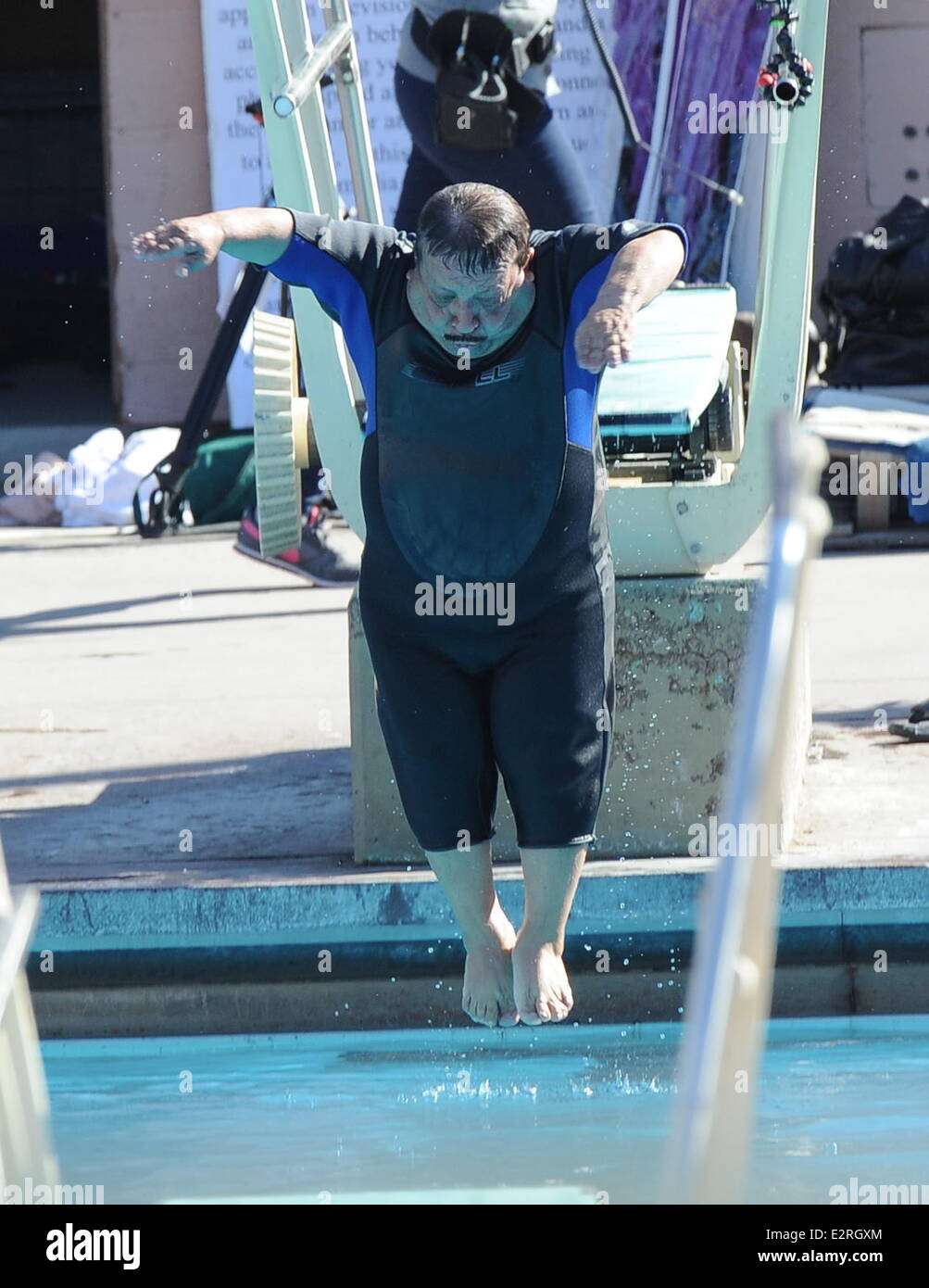 Celebrities practice their dives for the upcoming ABC show 'Splash ...