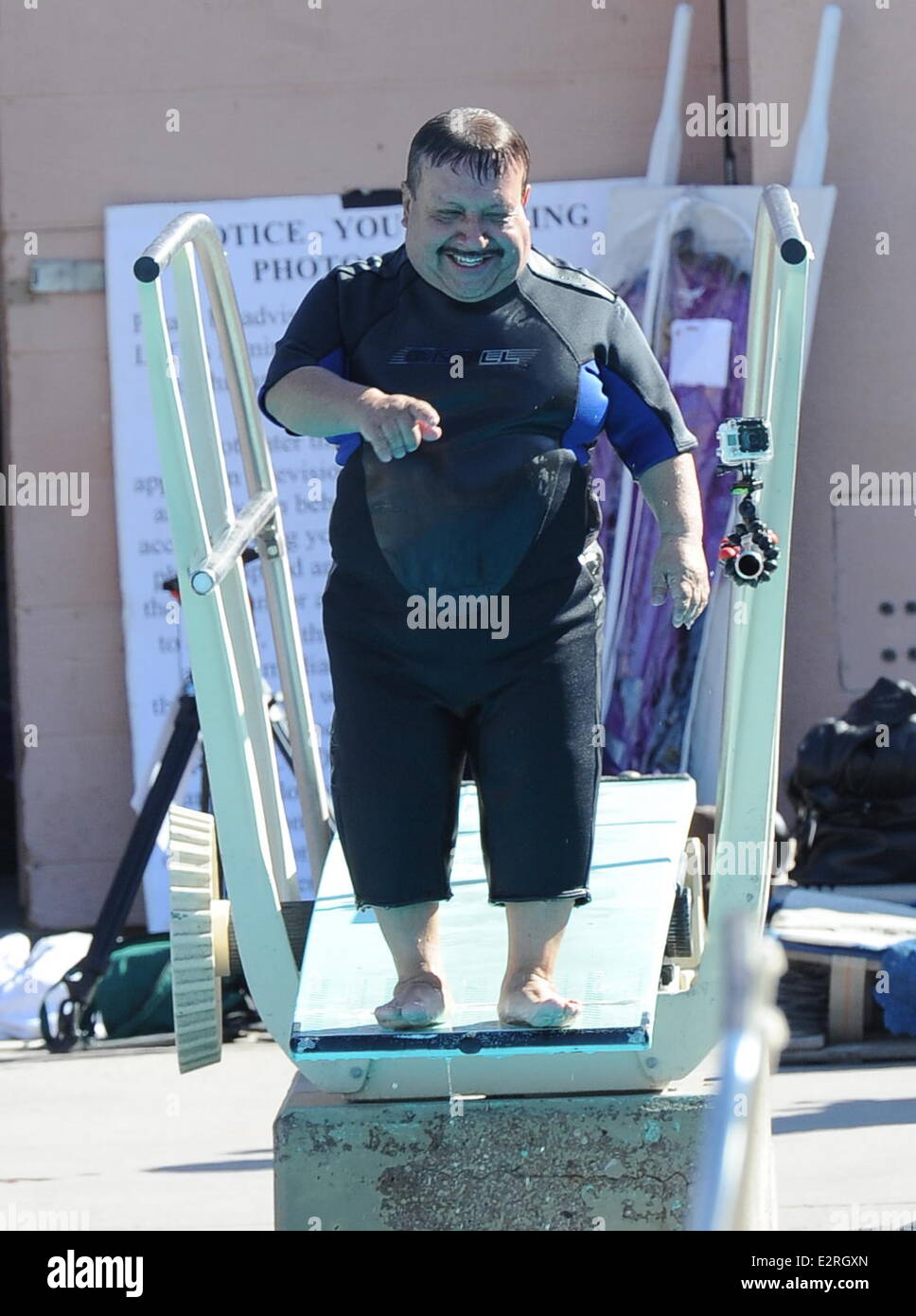 Celebrities practice their dives for the upcoming ABC show 'Splash ...