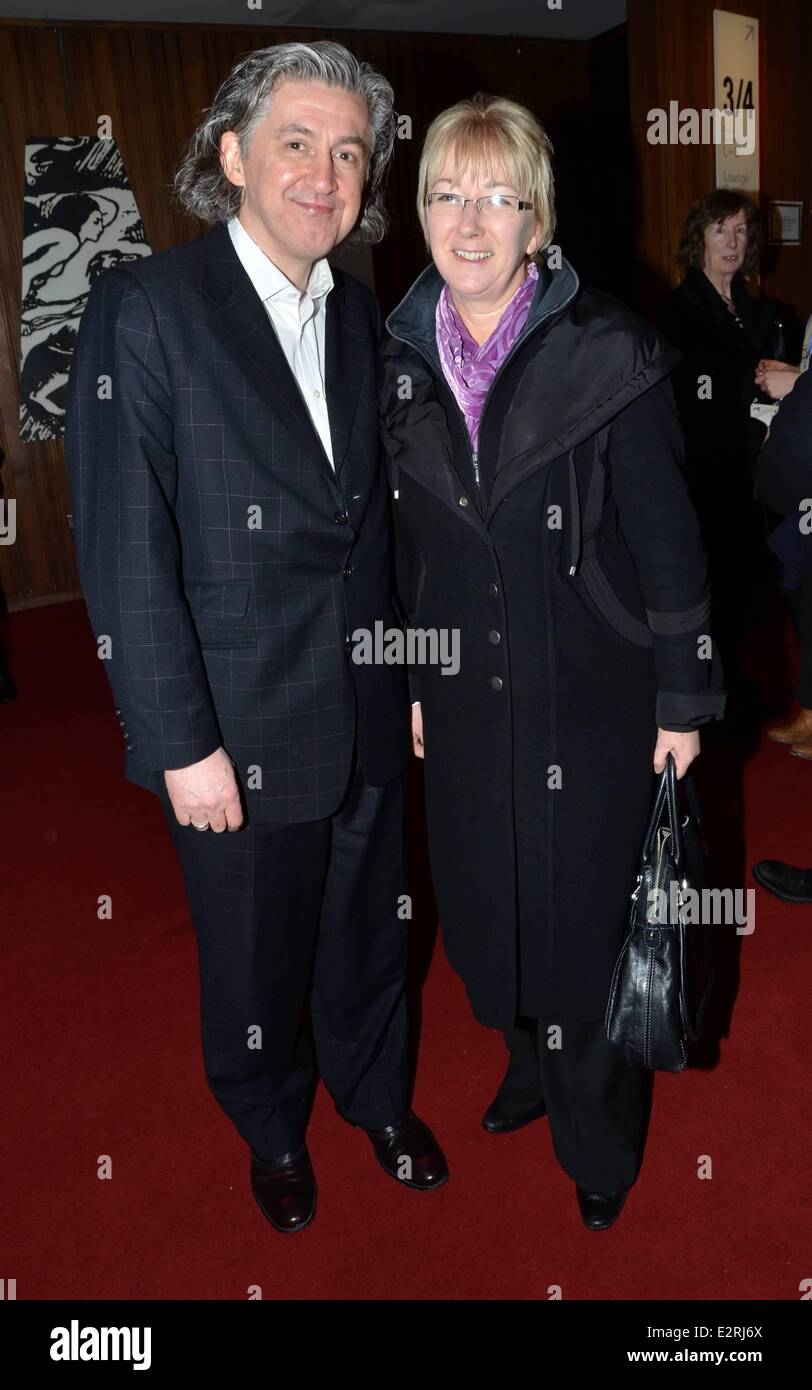 President Michael D Higgins and guests attend the opening of King Lear ...