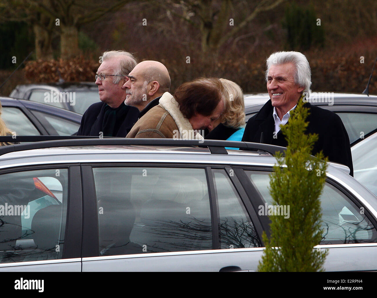 Funeral of Reg Presley of The Troggs at Basingstoke Crematorium, North ...