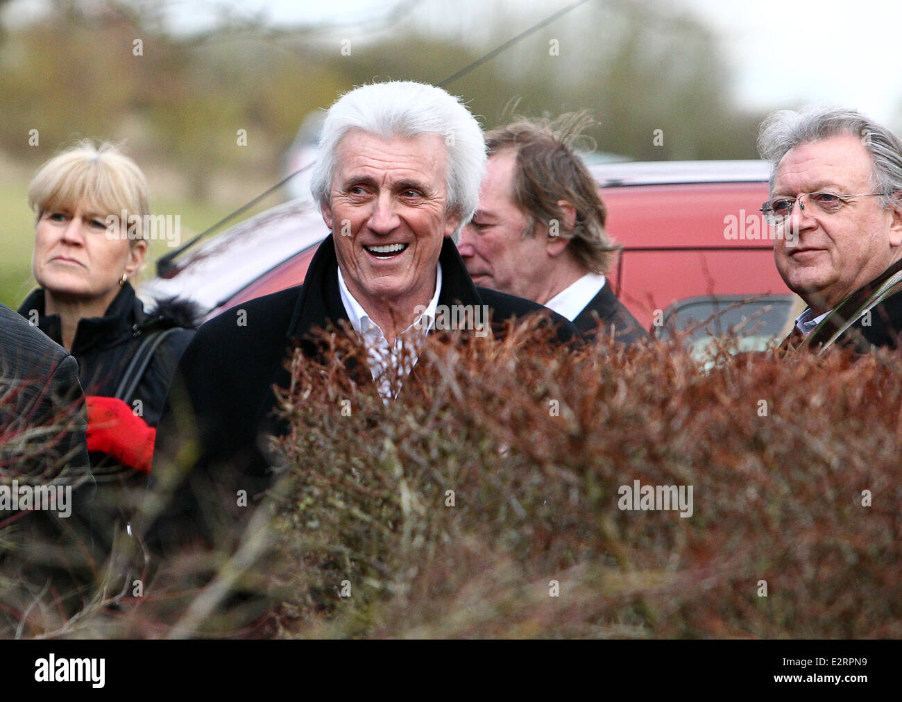 Funeral of Reg Presley of The Troggs at Basingstoke Crematorium, North ...