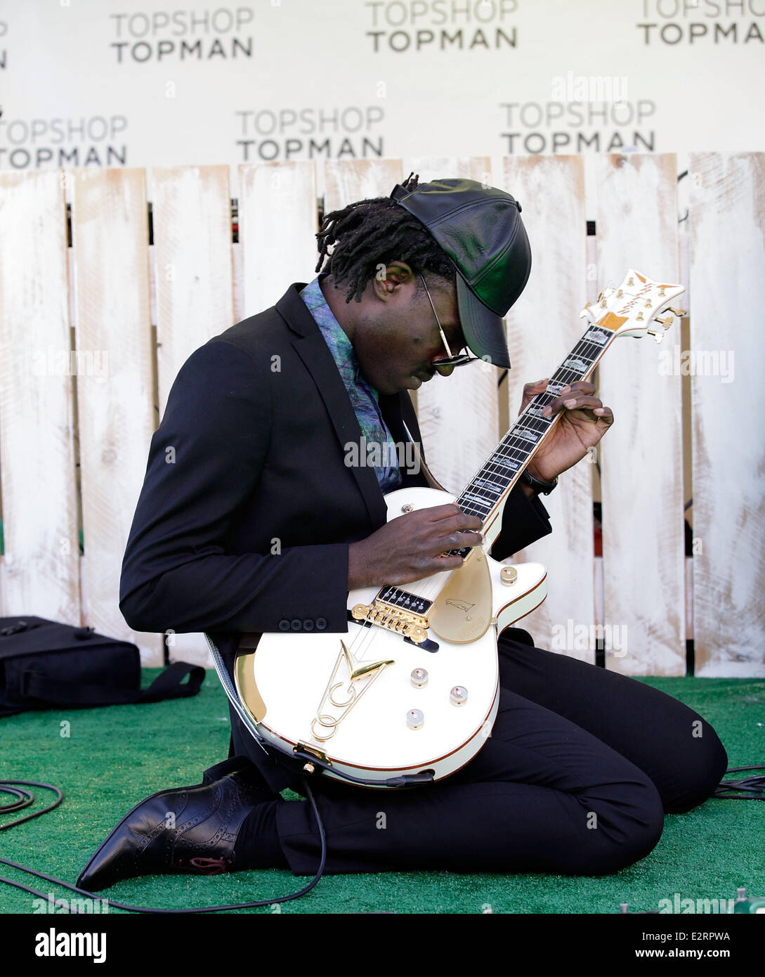 Topshop Topman LA Grand Opening at The Grove Featuring: Musician Blood ...