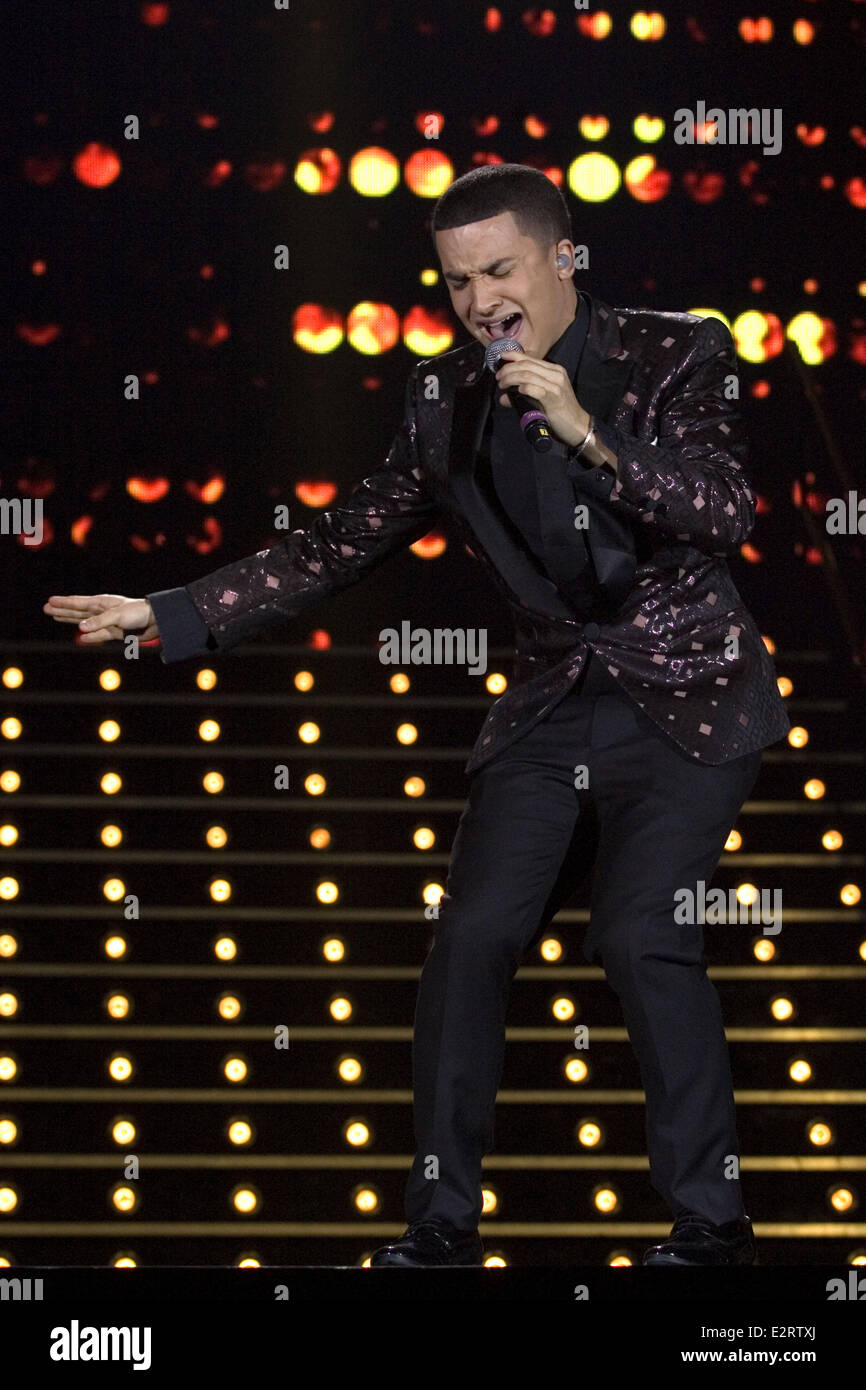 The X Factor Live Tour show at the SECC in Glasgow Featuring: Jahmene ...