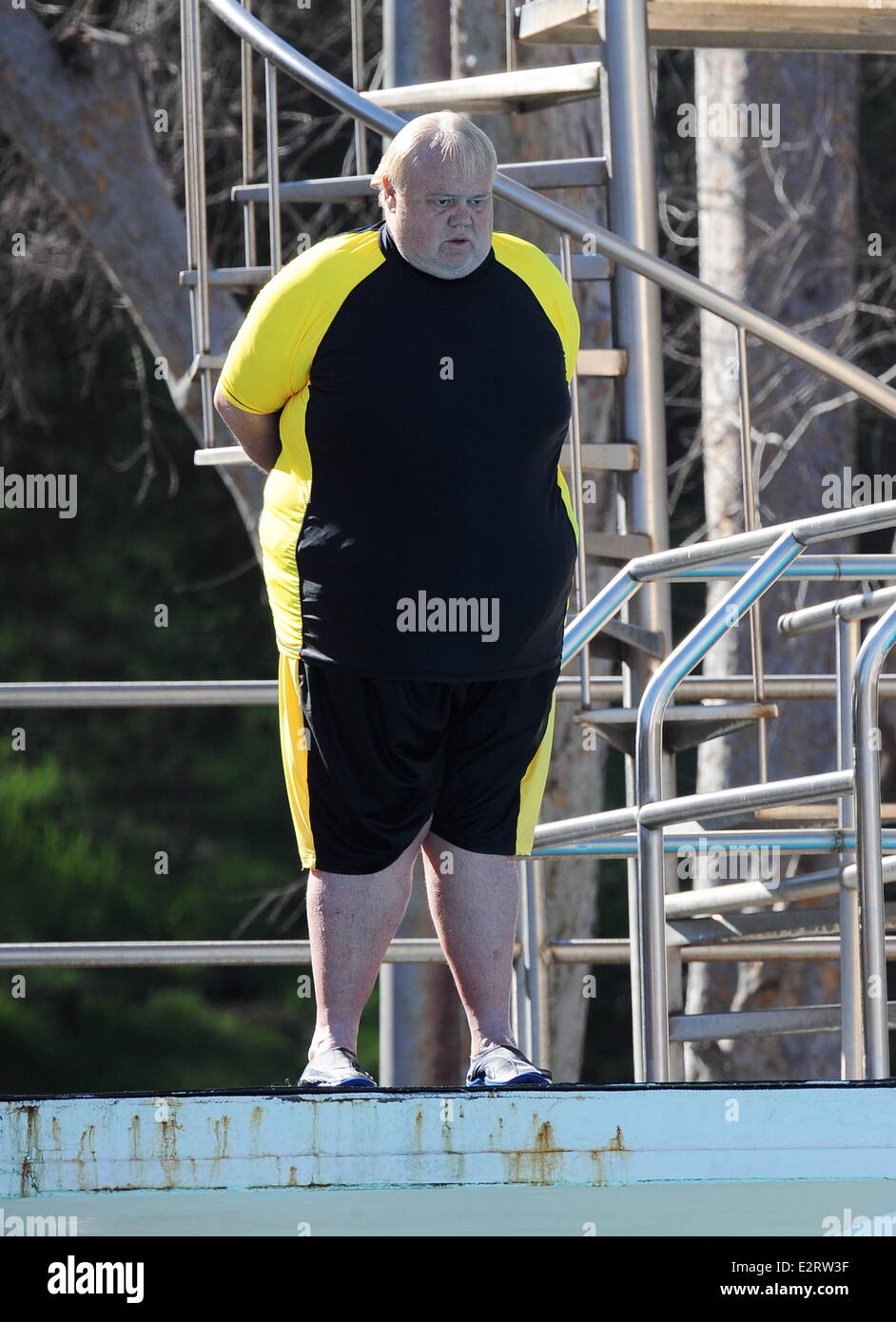 Celebrities practice their dives for the upcoming ABC show 'Splash ...