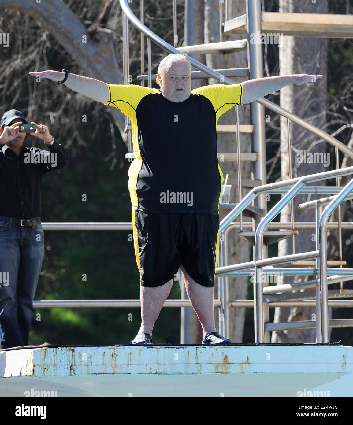 Celebrities practice their dives for the upcoming ABC show 'Splash ...