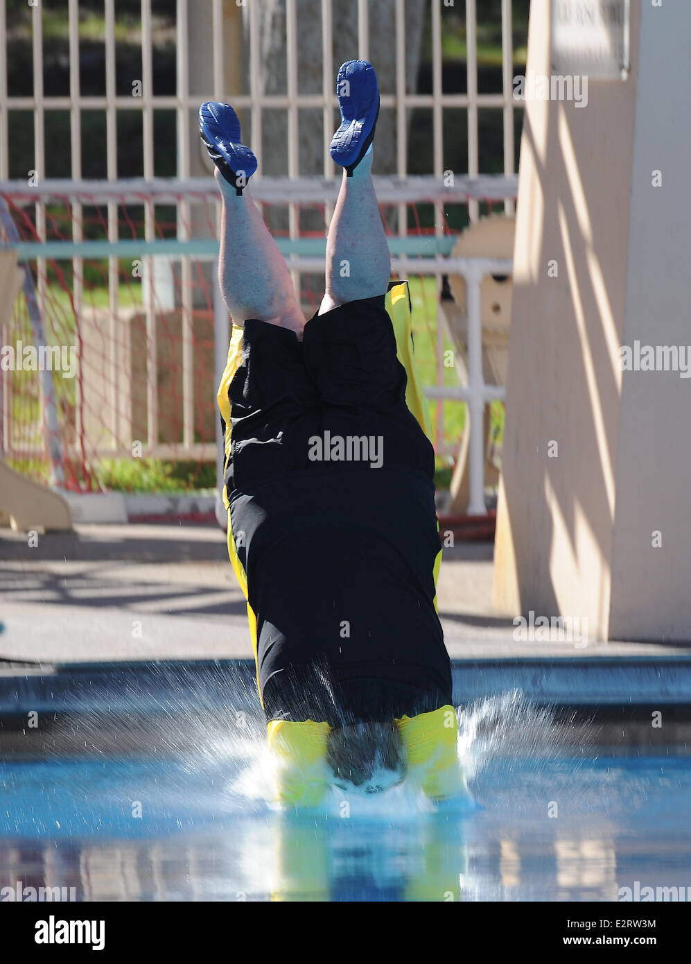 Celebrities practice their dives for the upcoming ABC show 'Splash ...