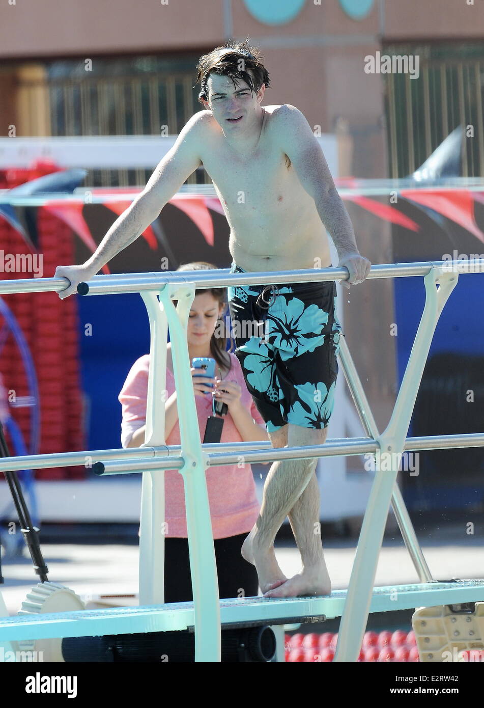 Celebrities practice their dives for the upcoming ABC show 'Splash ...