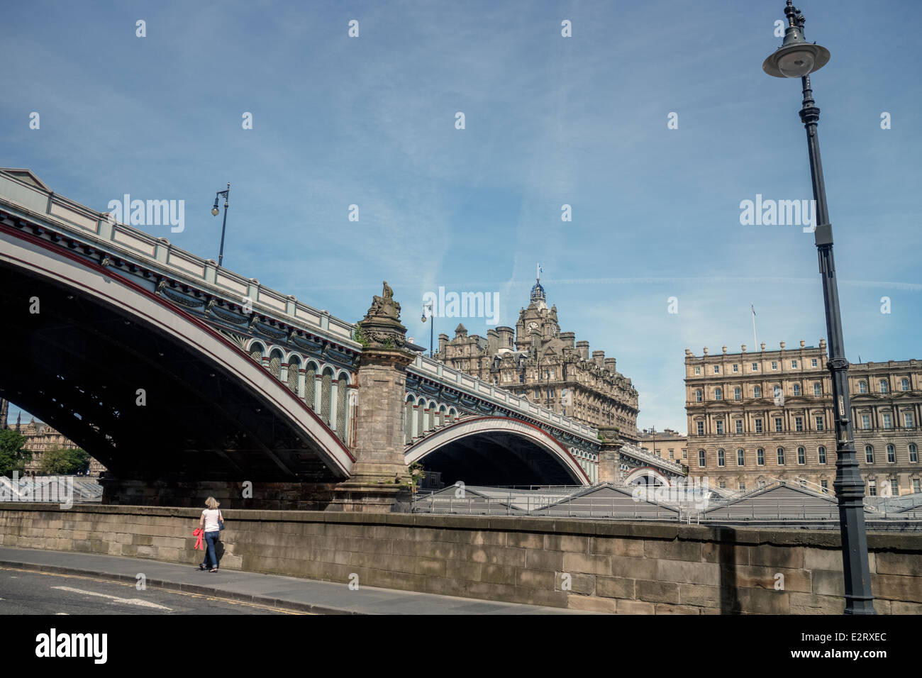 Market Street, Edinburgh. North Bridge, Balmoral Hotel and Waverley ...