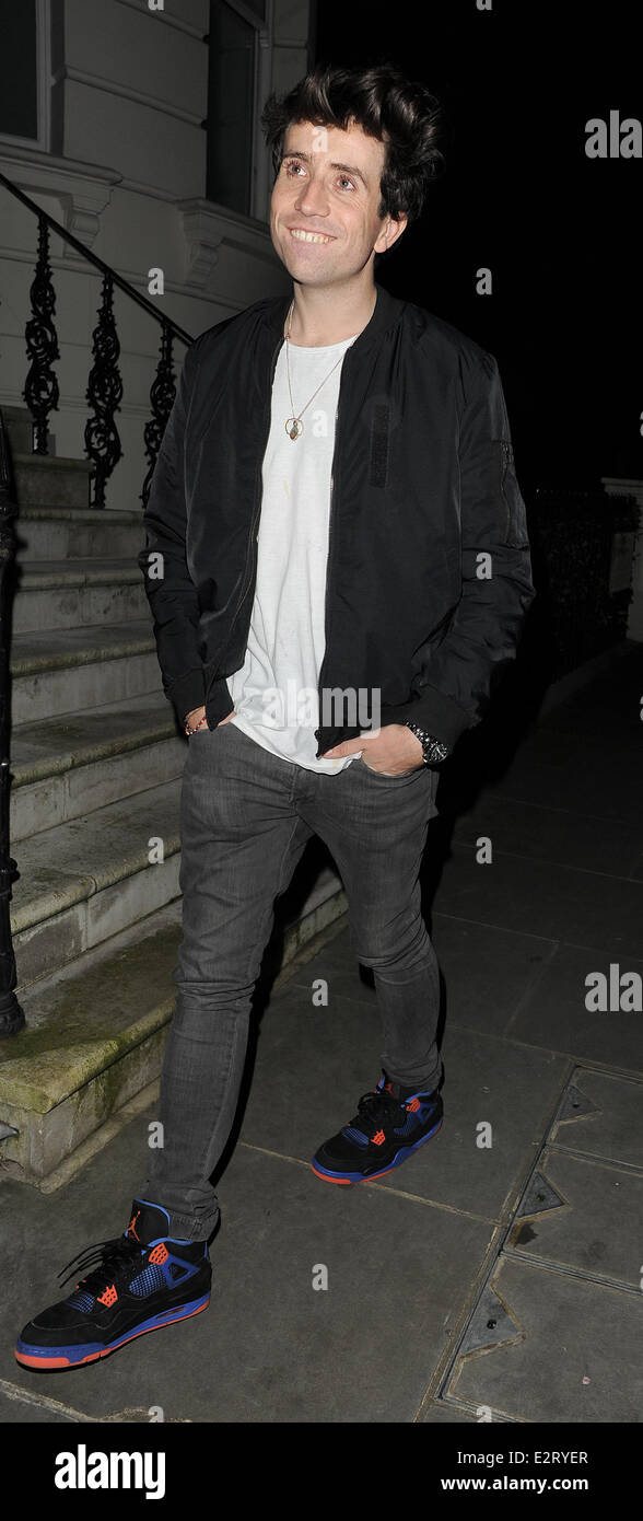 Celebrities attend a house party at a private residence in Notting Hill ...