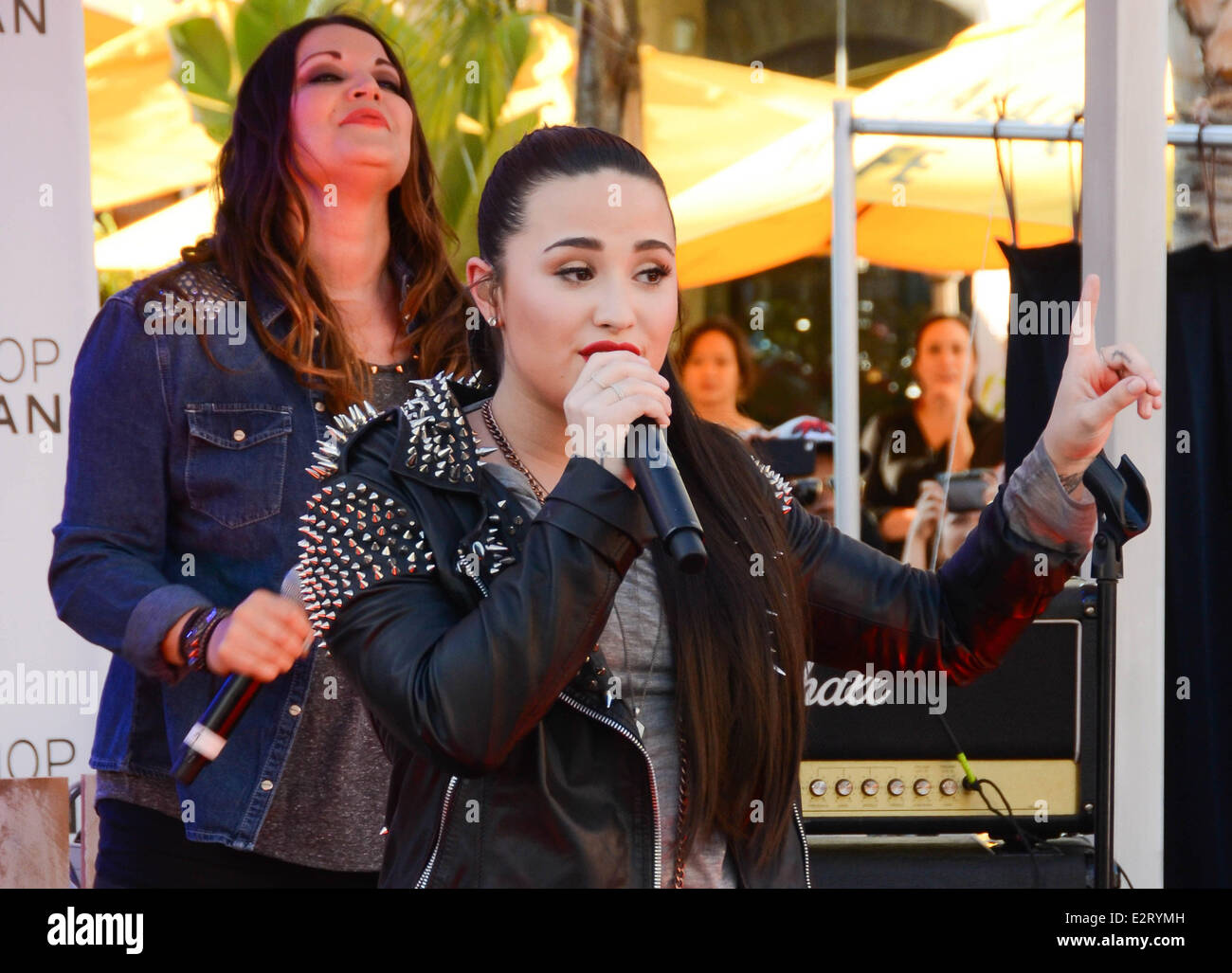 Topshop Topman Los Angeles Grand Opening at The Grove Featuring: Demi ...