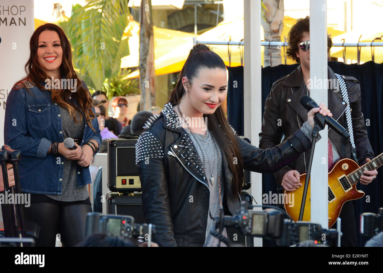 Topshop Topman Los Angeles Grand Opening at The Grove Featuring: Demi ...
