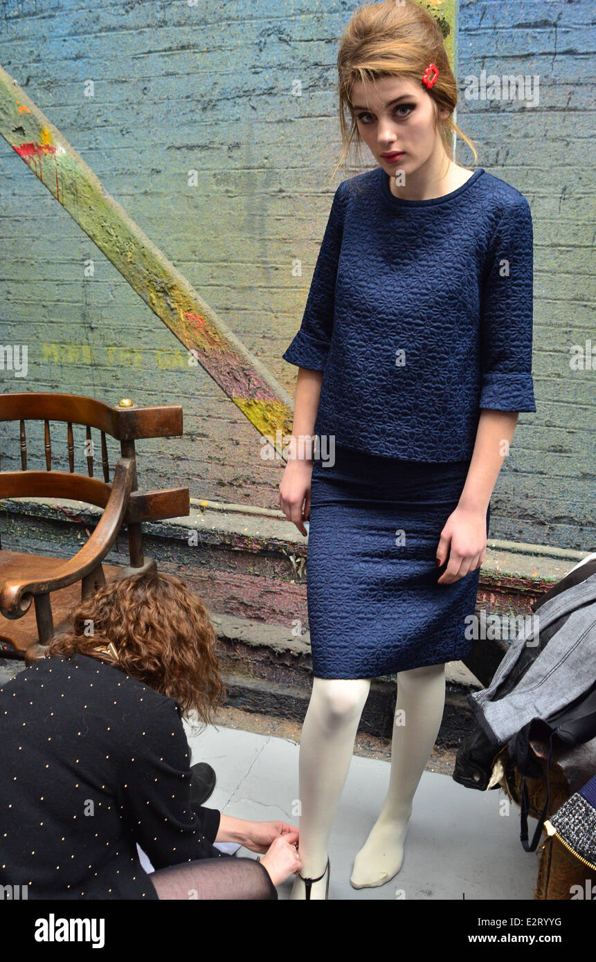 London Fashion Week - Autumn/Winter 2013 - Orla Kiely - Backstage ...