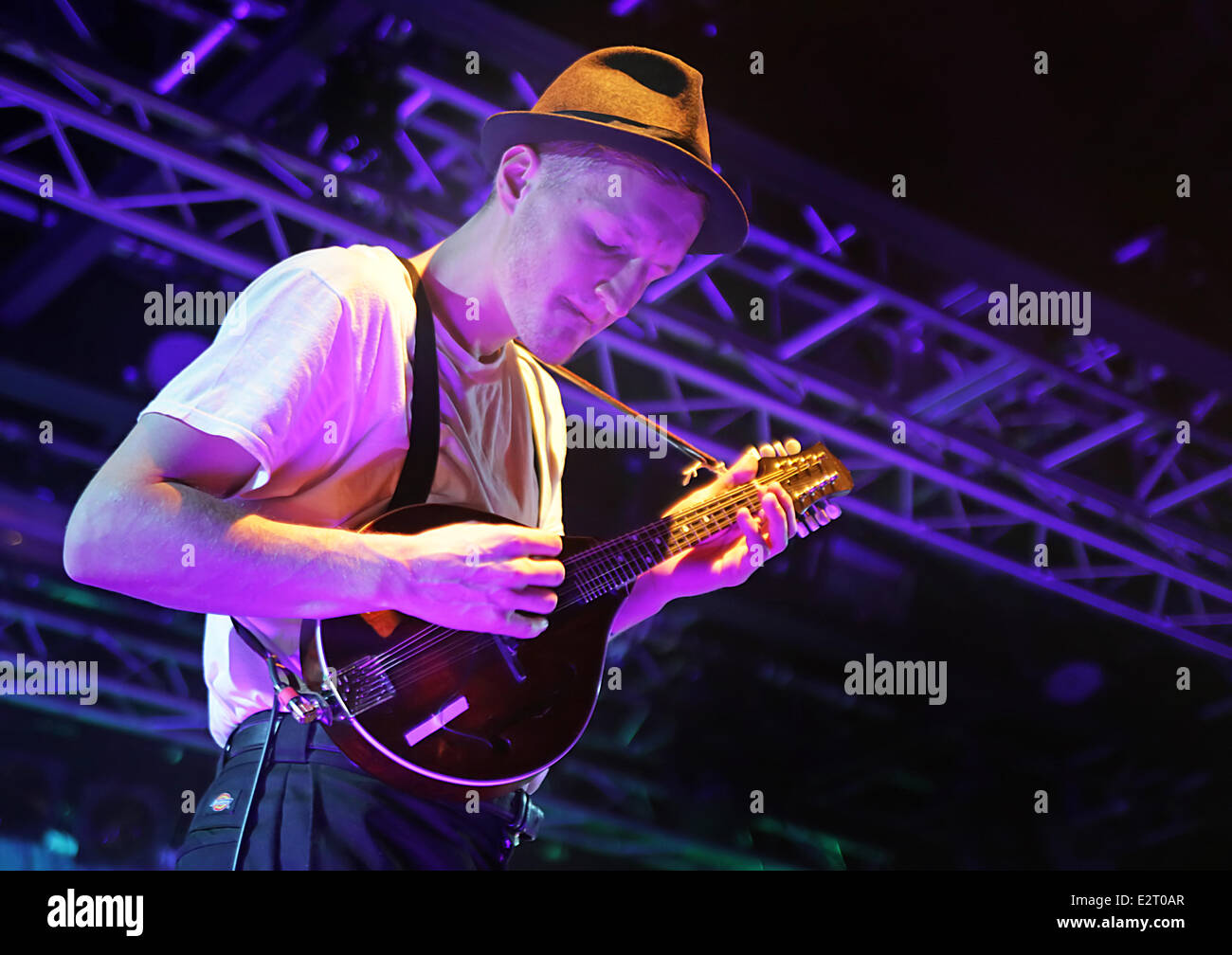 The Lumineers performing live on stage at the Liverpool O2 Academy ...