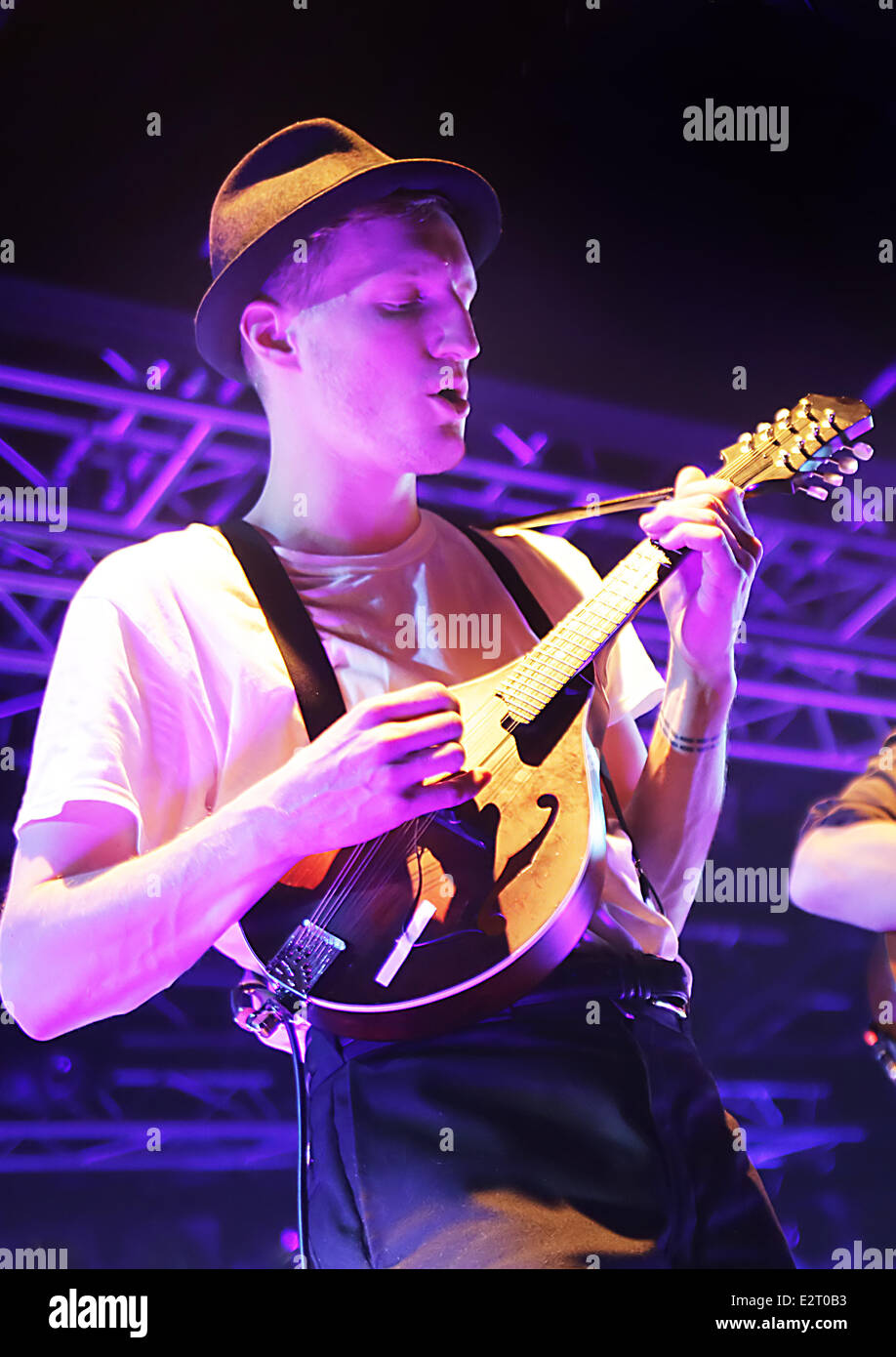 The Lumineers performing live on stage at the Liverpool O2 Academy ...