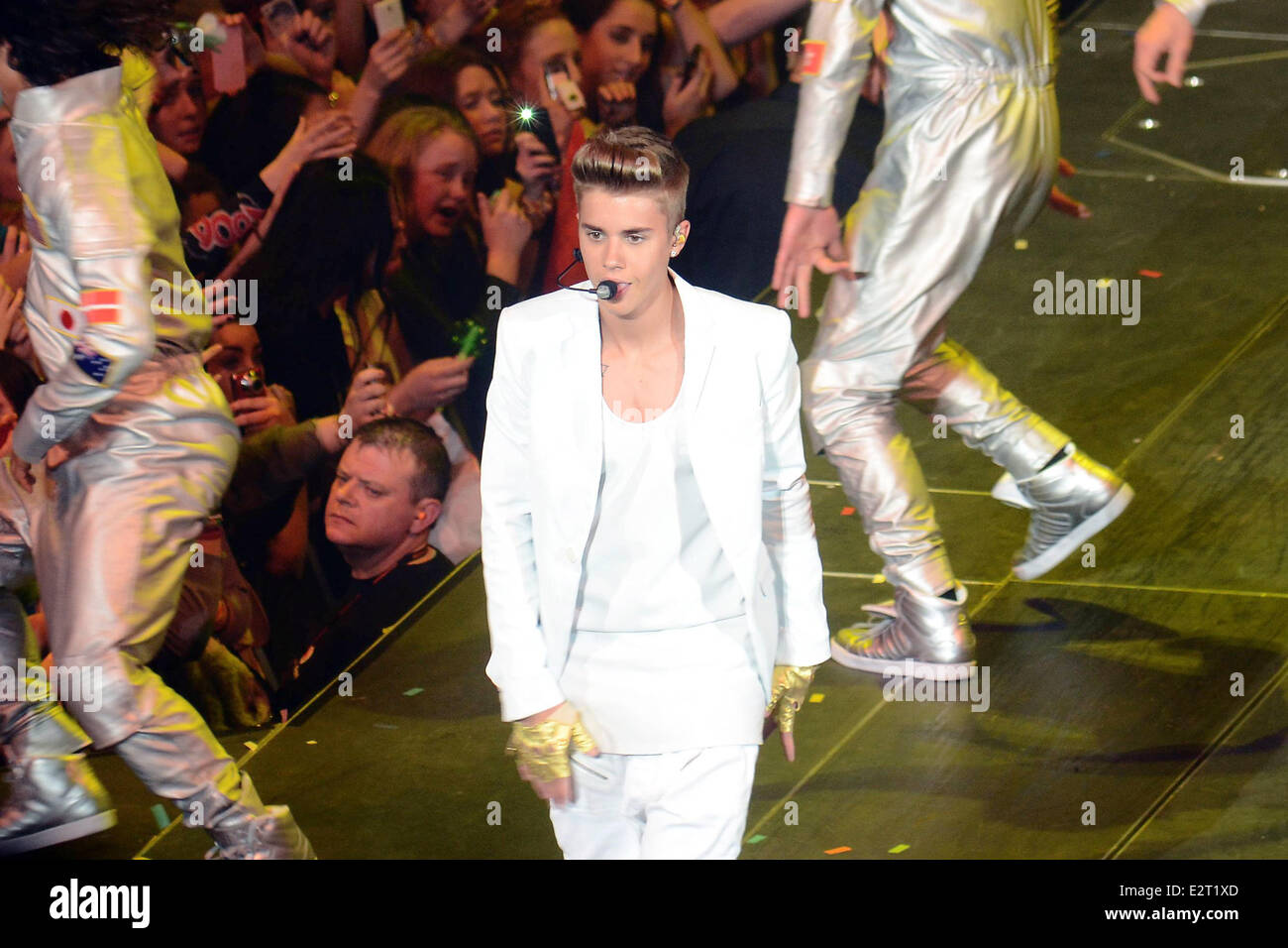 Justin Bieber performs at The O2 Featuring: Justin Bieber Where: Dublin ...