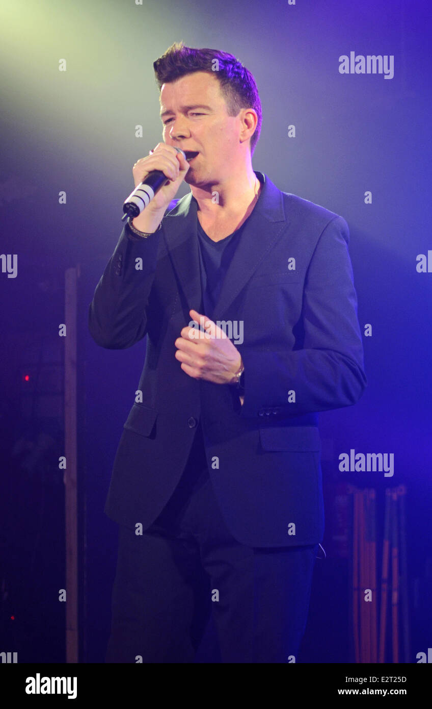 Rick Astley performs live on stage at G-A-Y Featuring: Rick Astley ...