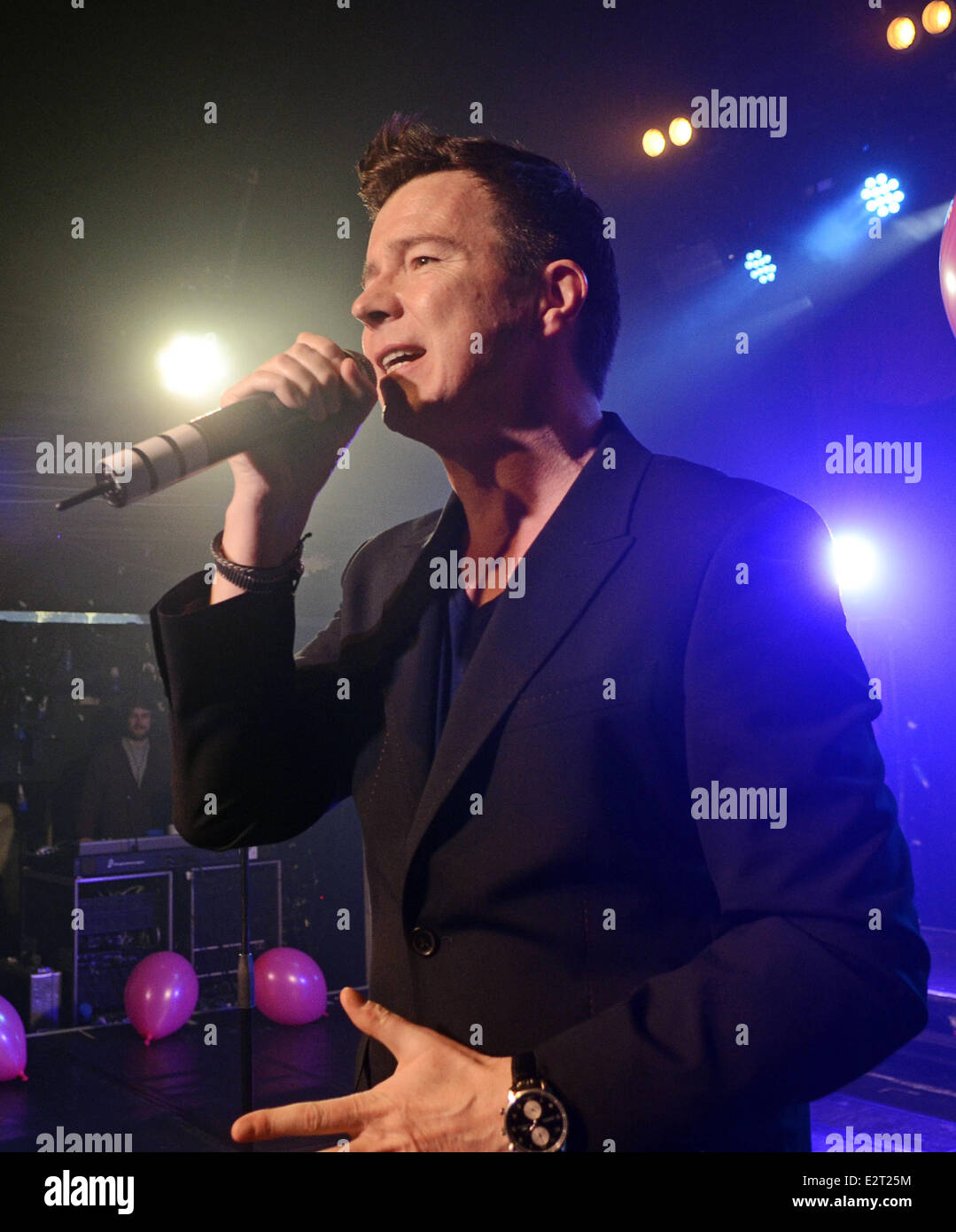 Rick Astley performs live on stage at G-A-Y Featuring: Rick Astley ...