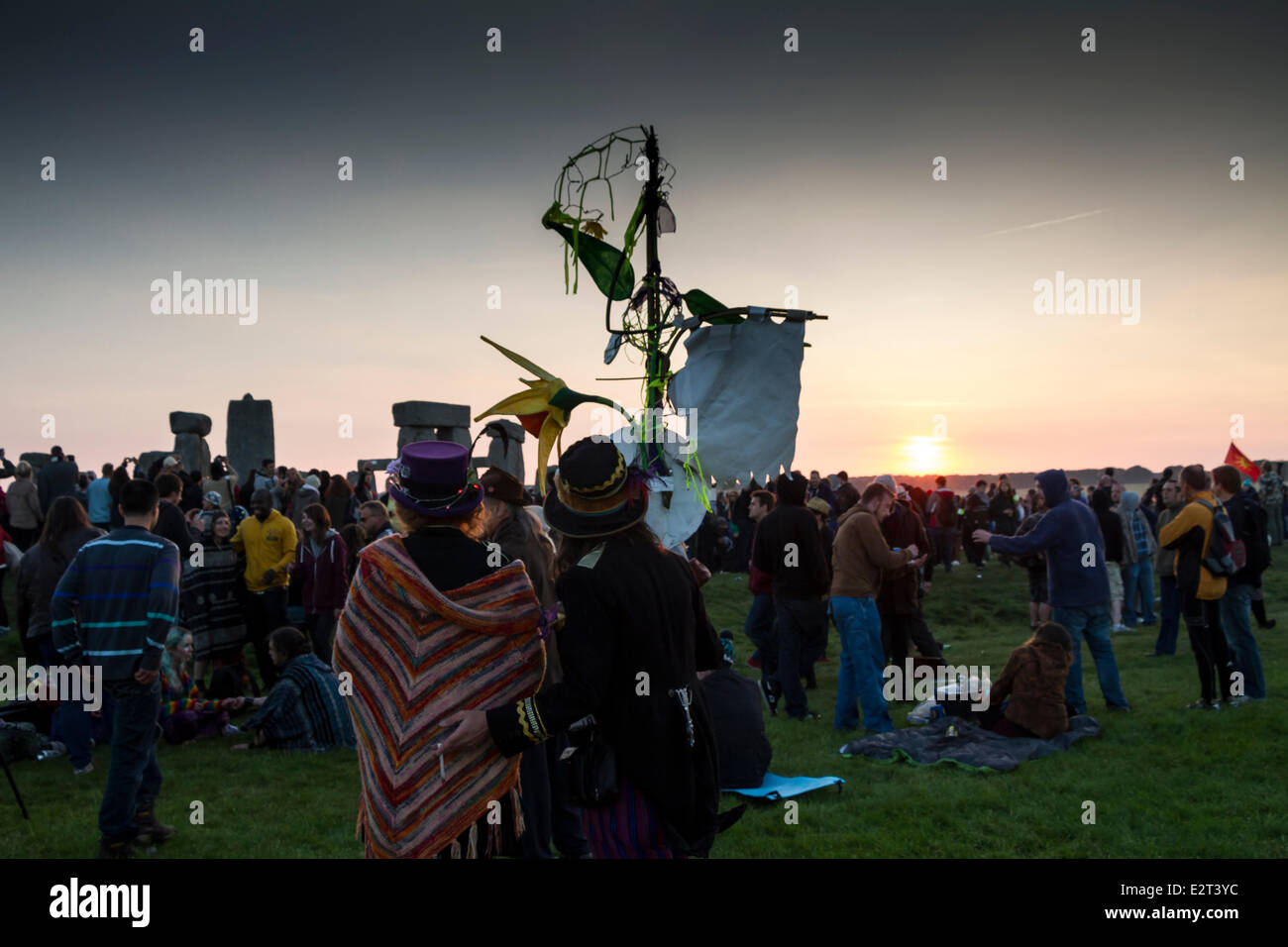 Salisbury Plain, Wiltshire, UK. 21st June, 2014. Summer solstice ...