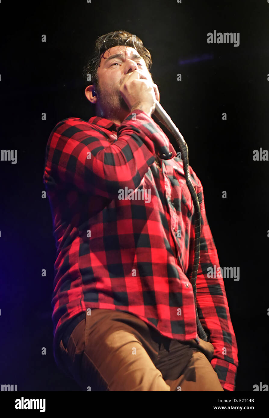 Deftones performing at Manchester Academy Featuring: Chino Moreno Where ...