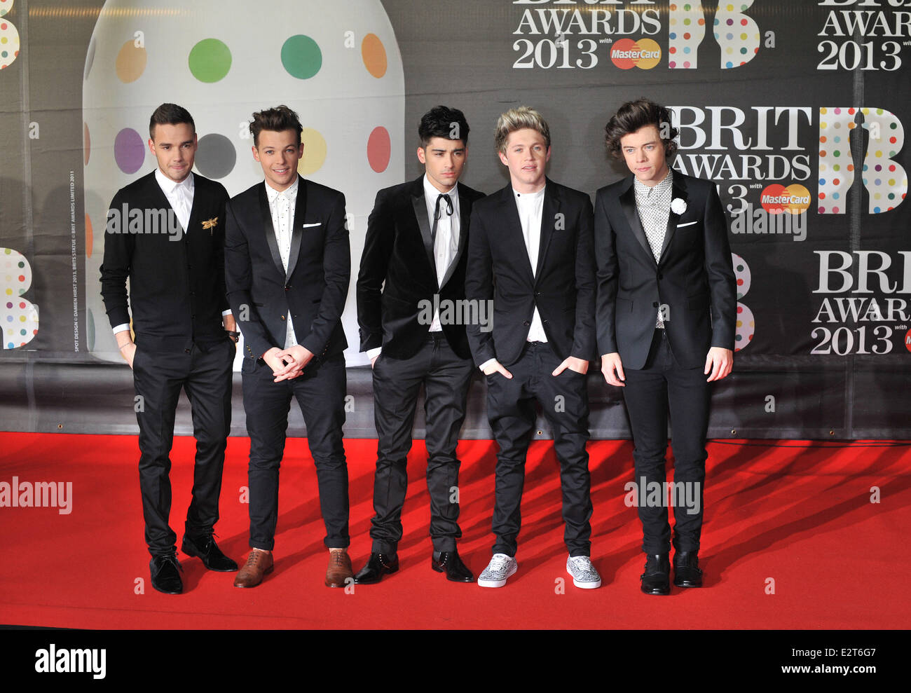 The 2013 Brit Awards (Brits) held at the O2 arena - Arrivals Featuring ...
