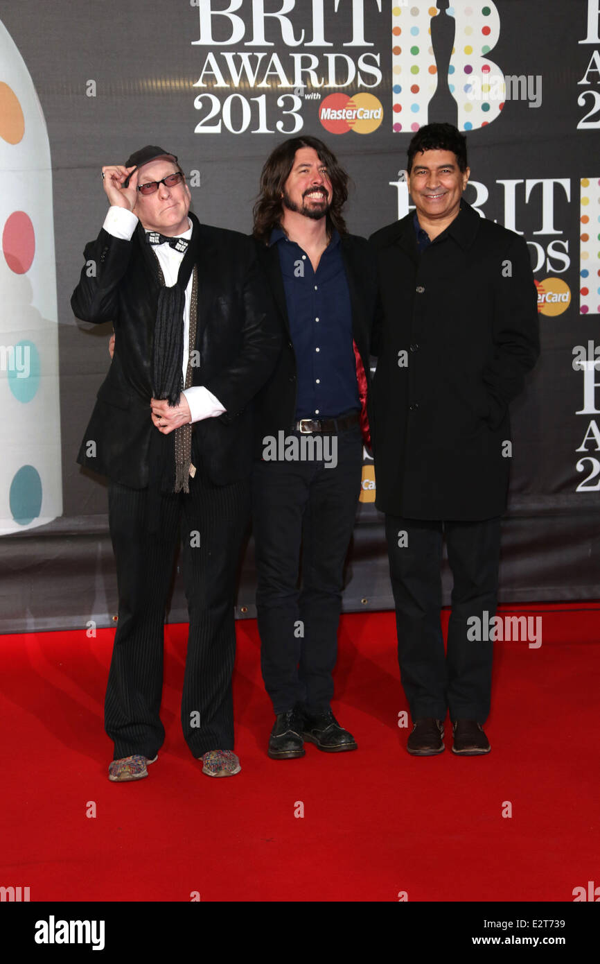 The 2013 Brit Awards (Brits) held at the O2 arena Featuring: Pat Smear ...