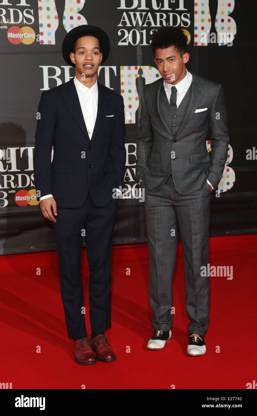 The 2013 Brit Awards (Brits) held at the O2 arena Featuring: The Rizzle ...