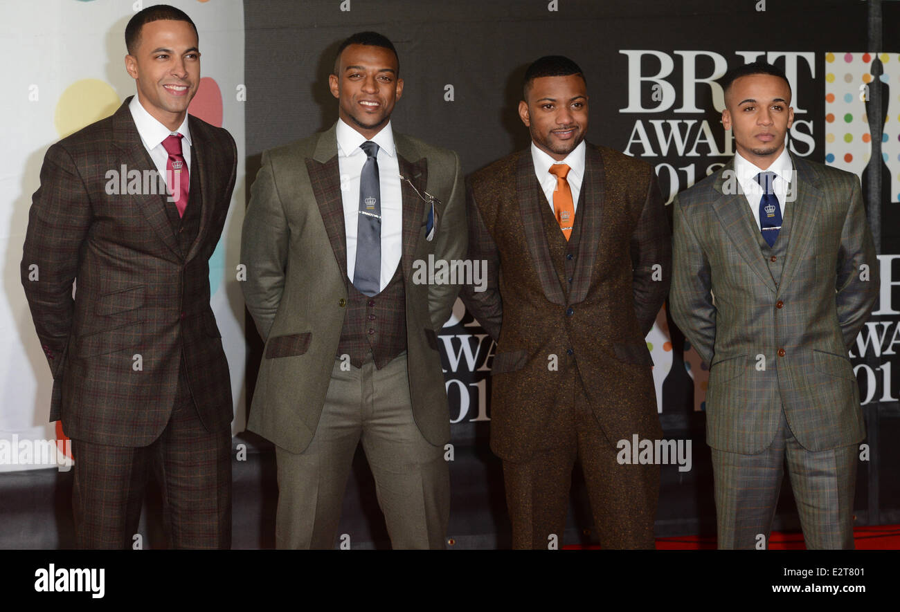 The 2013 Brit Awards (Brits) held at the O2 arena Featuring: JLS Where ...