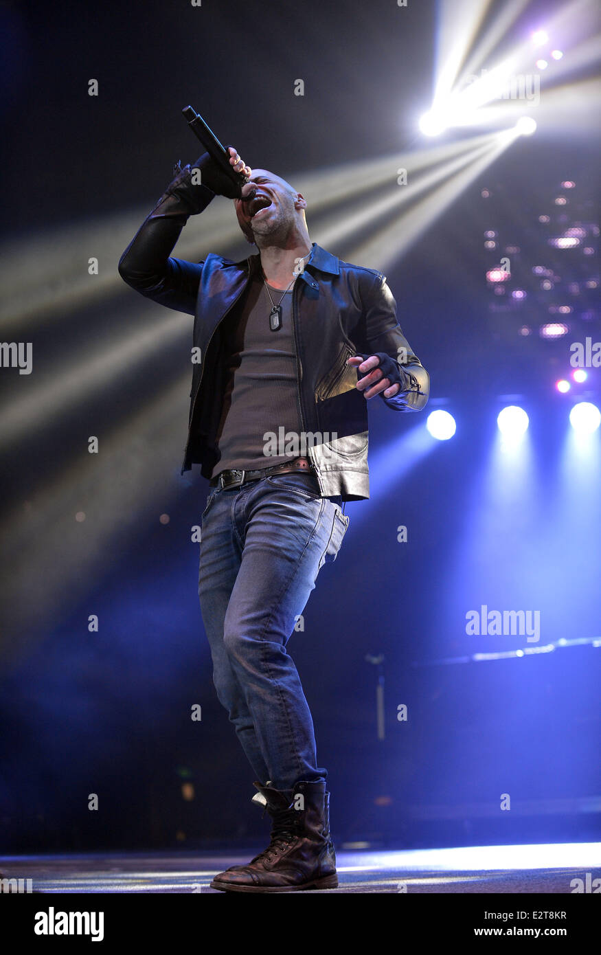 Daughtry perform live on stage at the BB&T Center Featuring: Chris ...