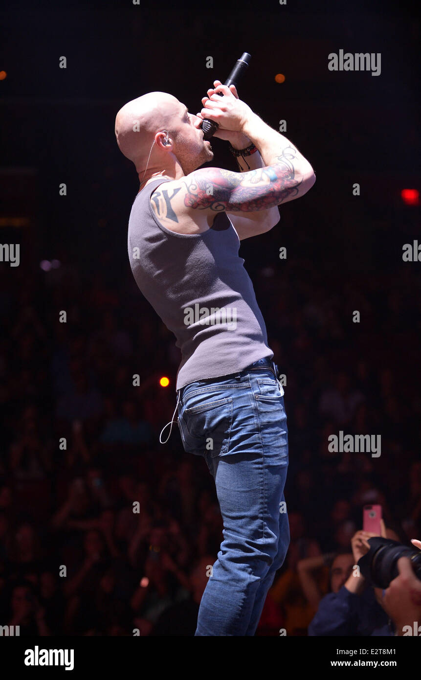 Daughtry perform live on stage at the BB&T Center Featuring: Chris ...
