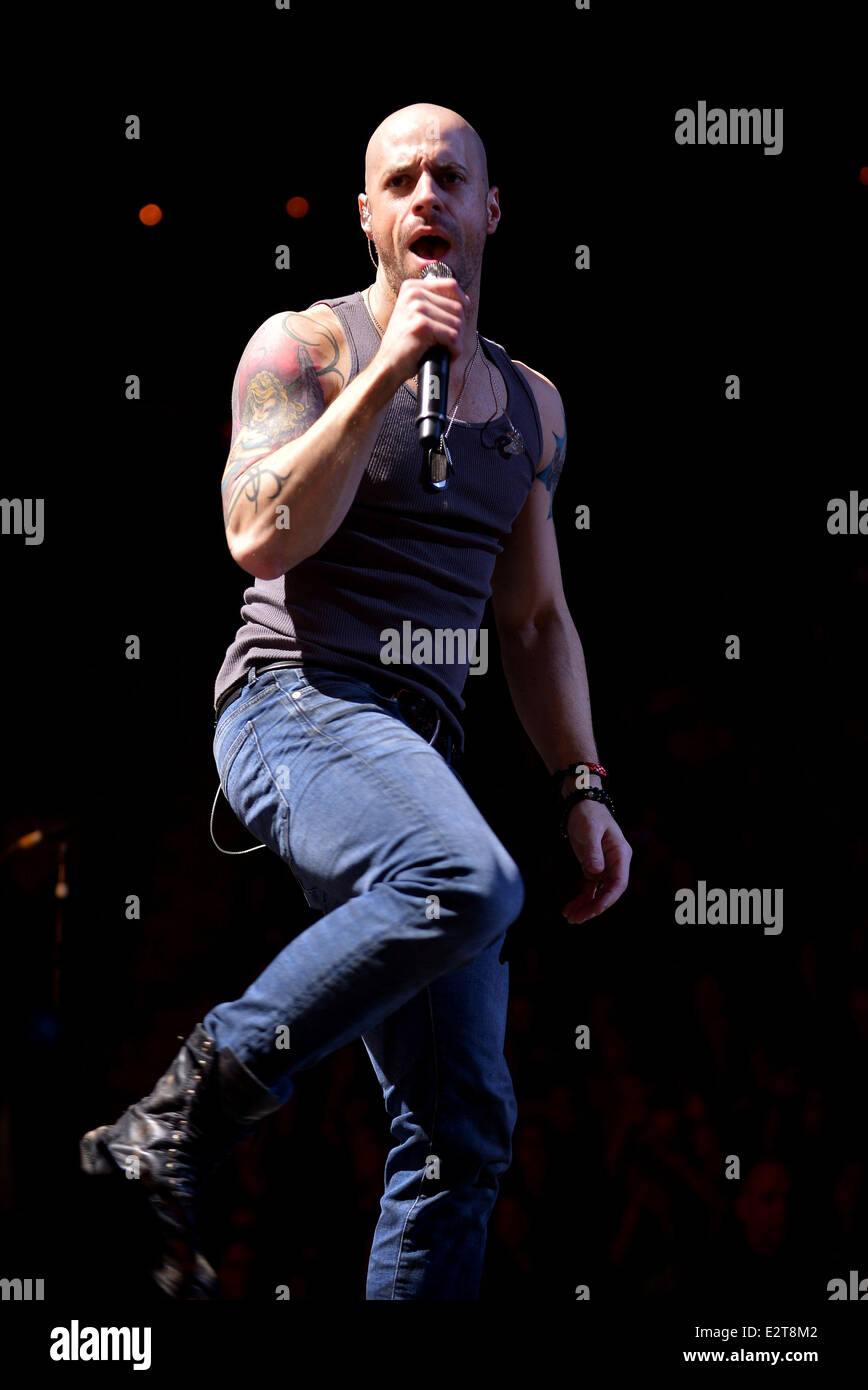 Daughtry perform live on stage at the BB&T Center Featuring: Chris ...