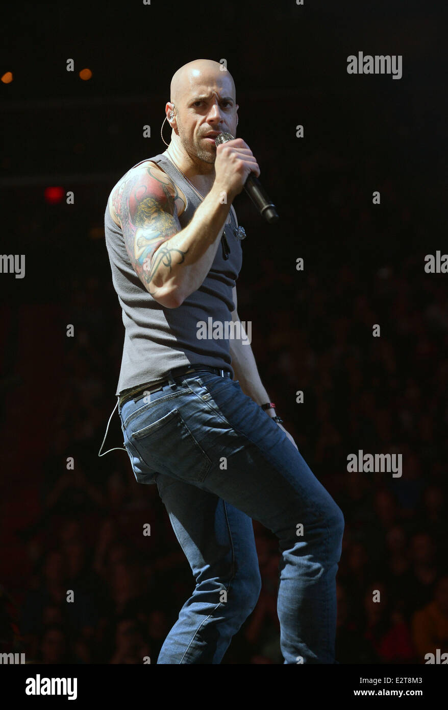 Daughtry perform live on stage at the BB&T Center Featuring: Chris ...