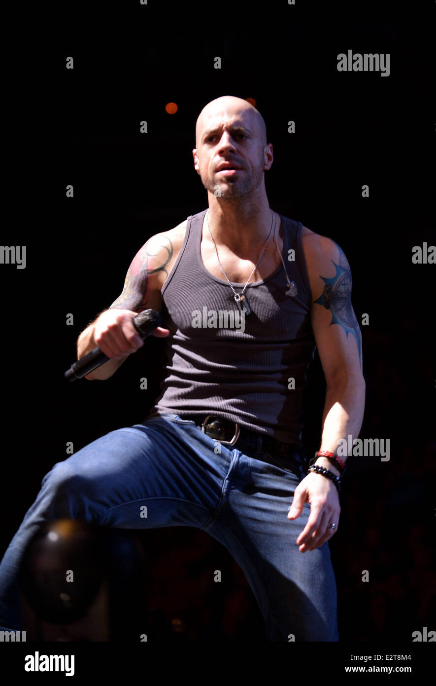 Daughtry perform live on stage at the BB&T Center Featuring: Chris ...